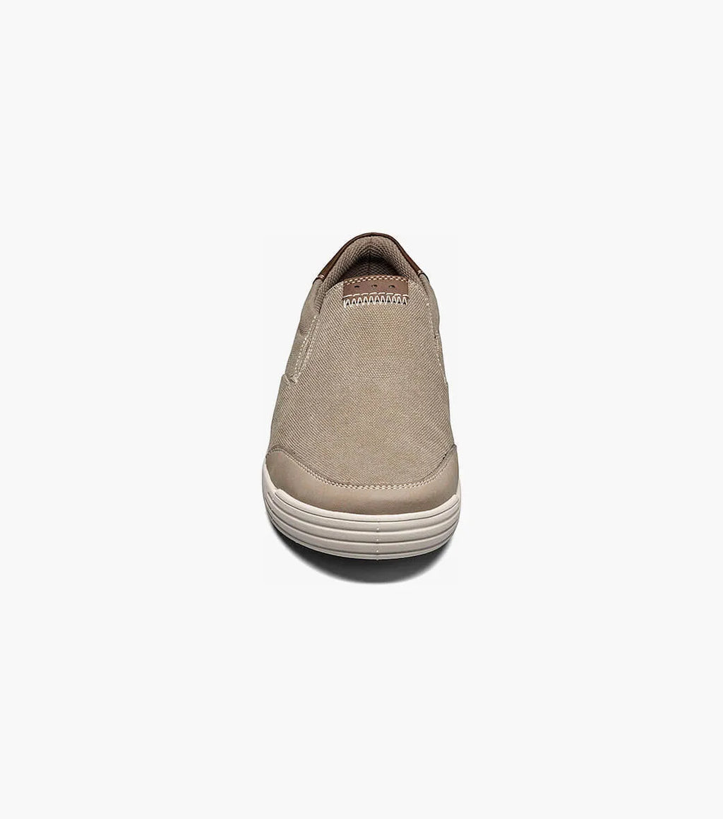 Nunn Bush KORE City Walk Canvas Moc Toe Slip On Stone 84896-275 – J ...
