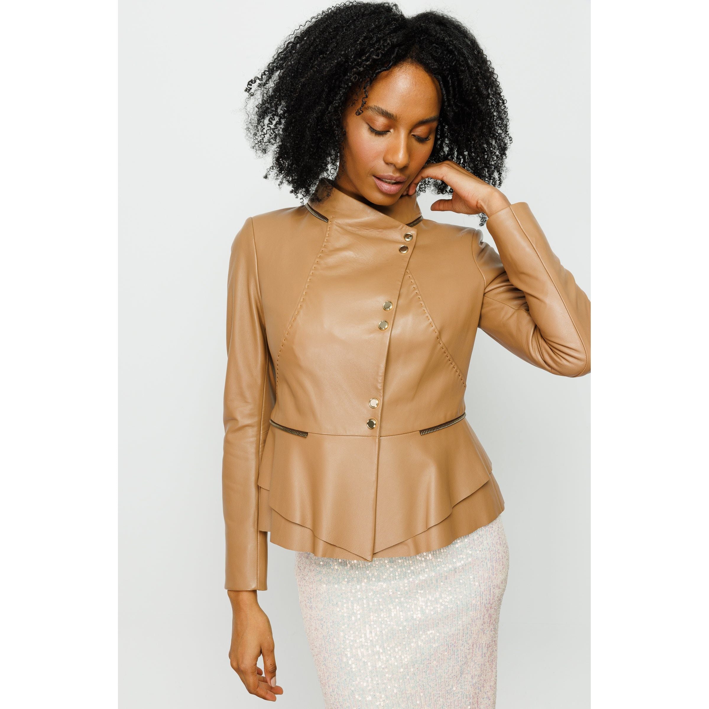 The Olmetti Tan Leather Women Jacket J Valintin Men S Wear Legend
