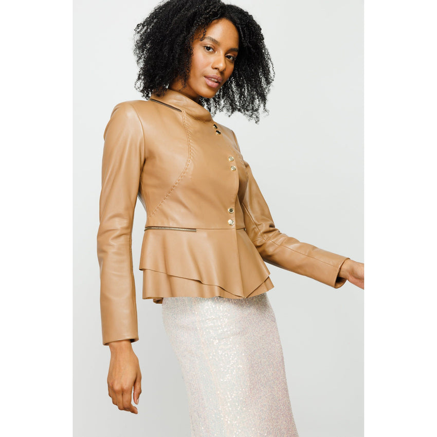 The Olmetti Tan Leather Women Jacket J Valintin Men S Wear Legend