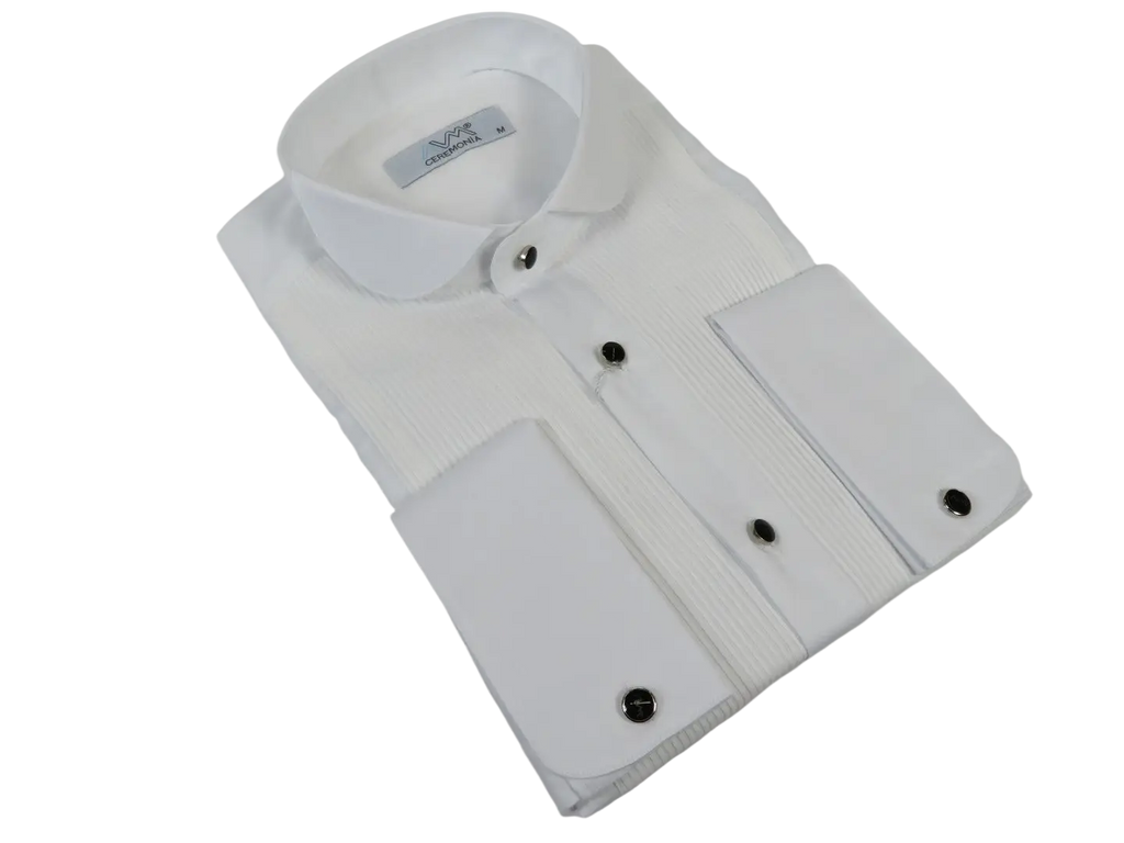 Men CEREMONIA Formal Cotton Shirt Round Wingtip Slim Fit Turkey #ABT 1 – J.Valintin Men's Wear ...