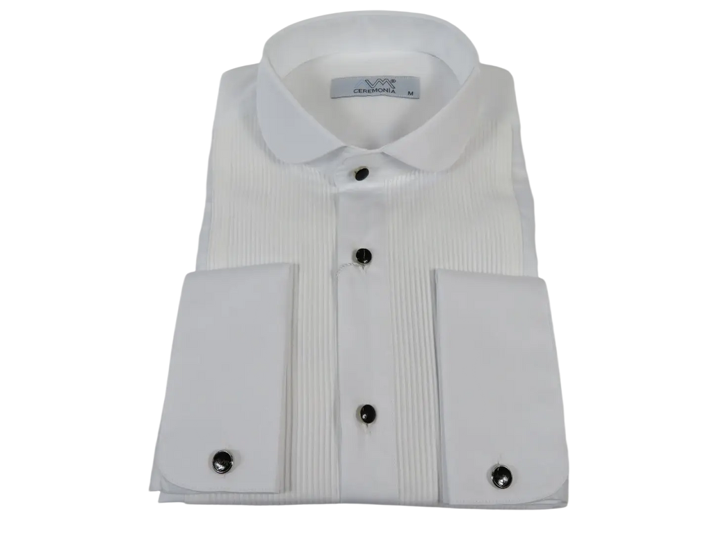 Men CEREMONIA Formal Cotton Shirt Round Wingtip Slim Fit Turkey #ABT 1 – J.Valintin Men's Wear ...